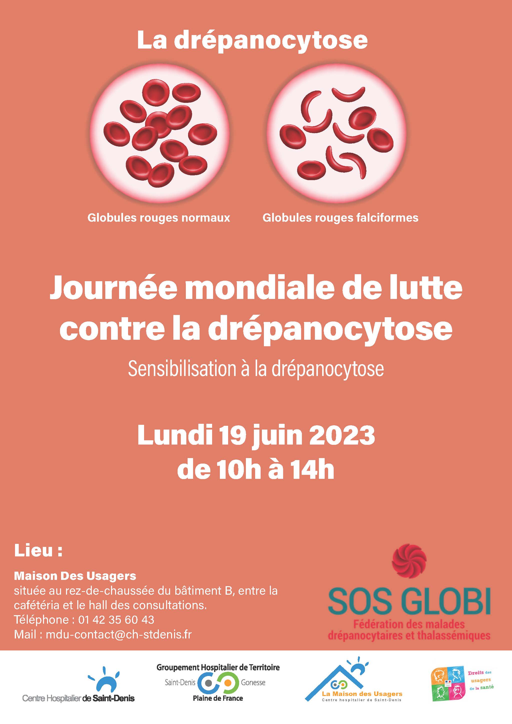 19 juin : Journée mondiale de lutte contre la drépanocytose à la Maison ...